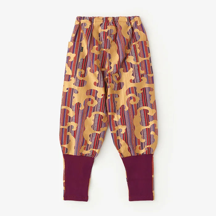 【net Limited】Mexican Dobby Weave Harem Pants／Raging Billows Bright Red