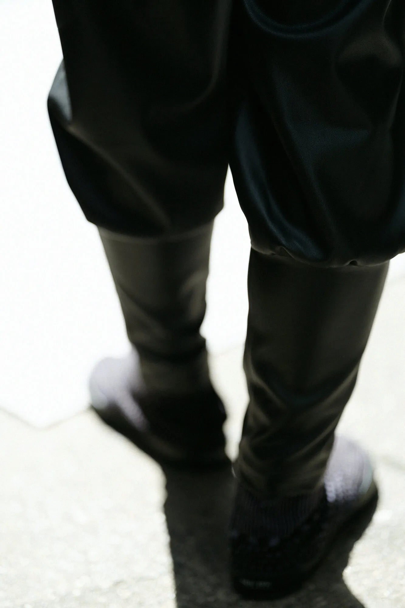 Faux Leather Harem Pants 2.0 / Black