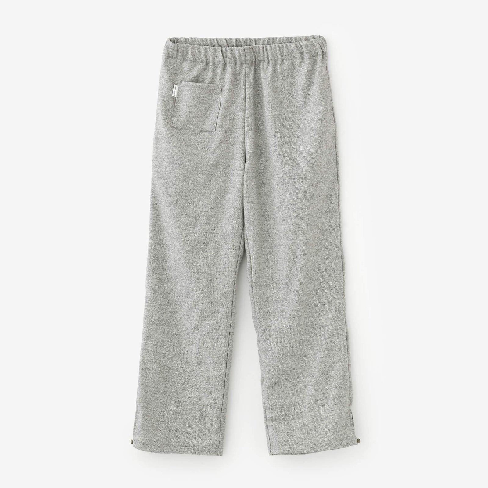 Woolen Yarn Slim-type Monpe Pants with Lining / Light Grey