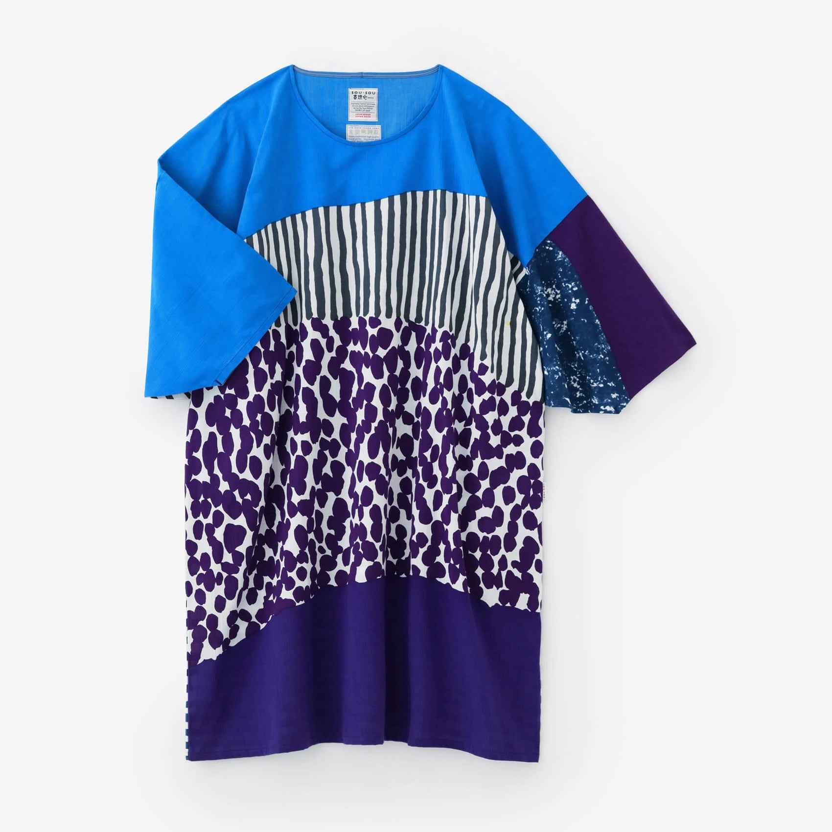 Chizimi Cotton 20/20 Naginata Rectangular Dress ／Higashiyama Shakkei P
