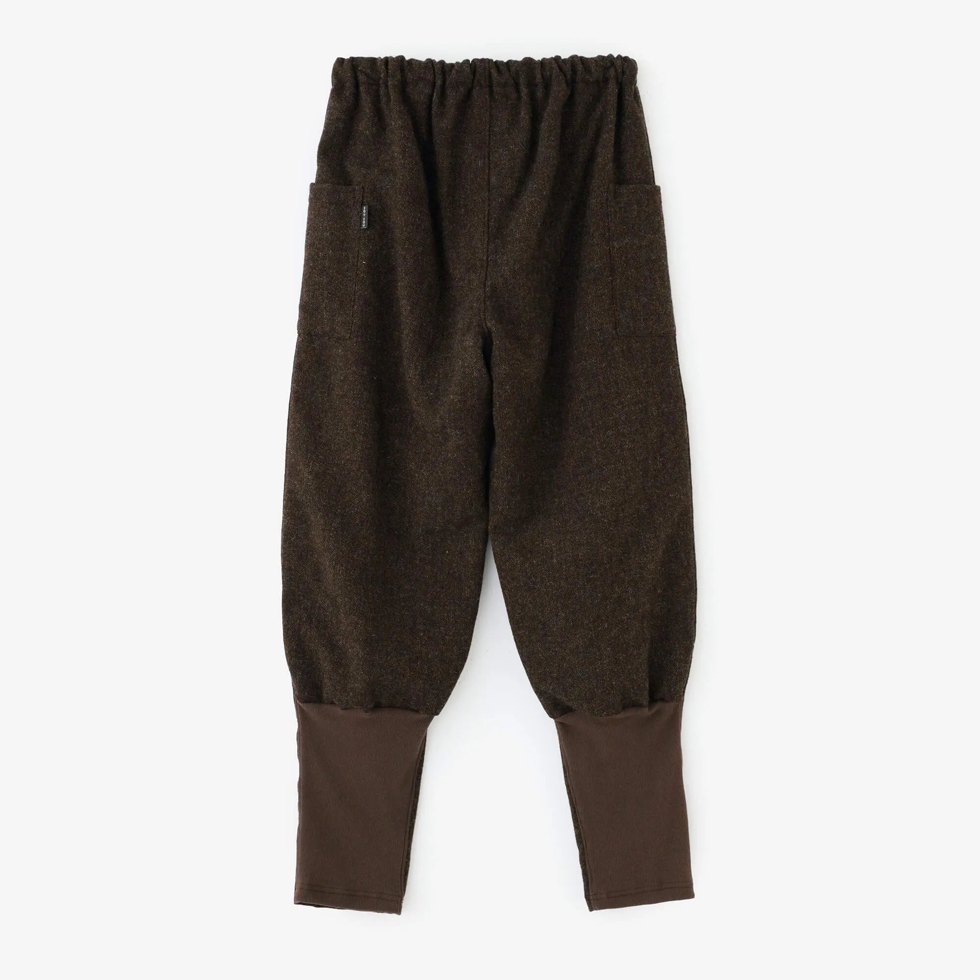 Woolen Yarn Harem Pants／Brown