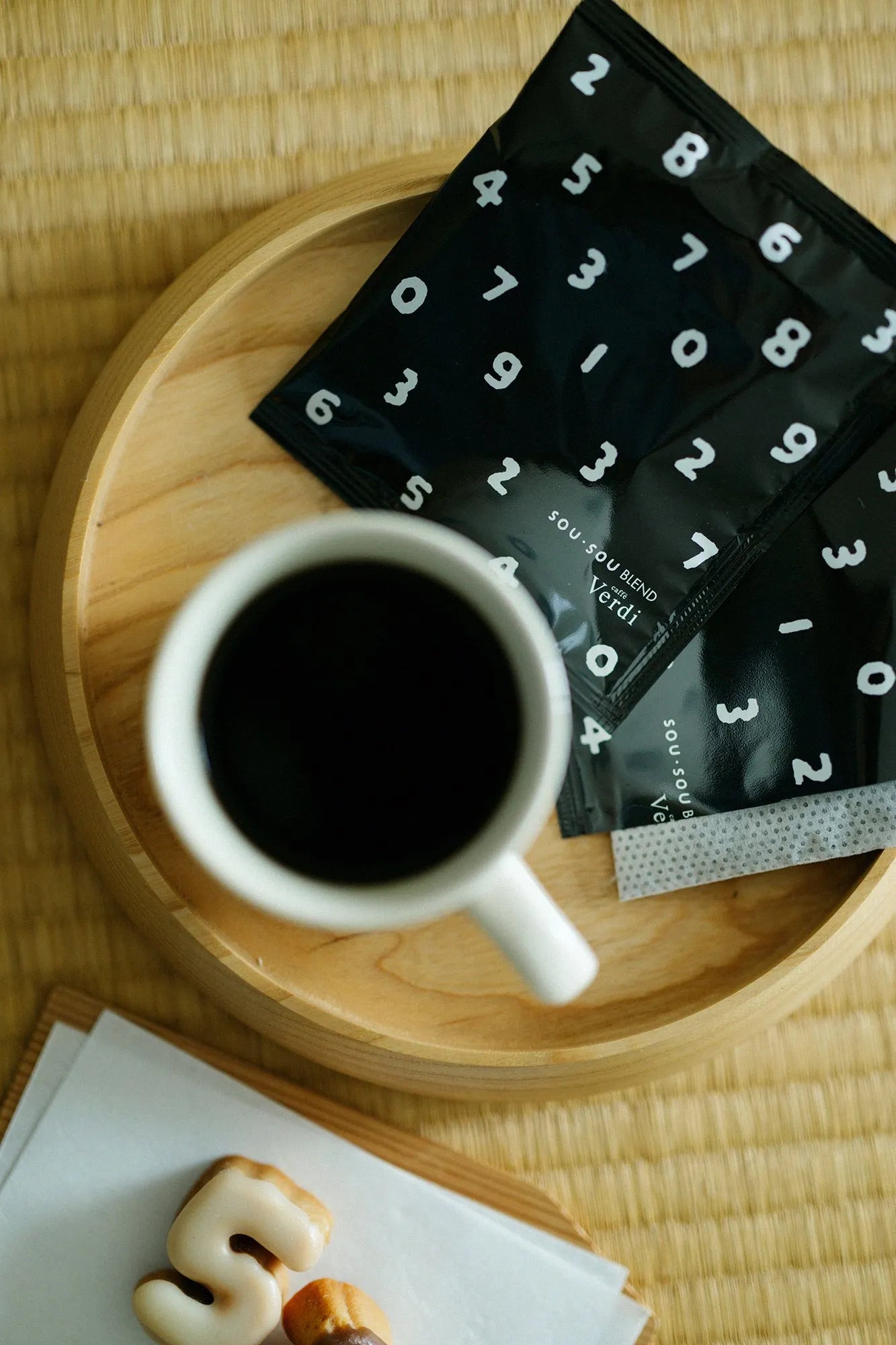 SOU・SOU BLEND by caffè Verdi Gift Bag Deep Red ※2 Mugs